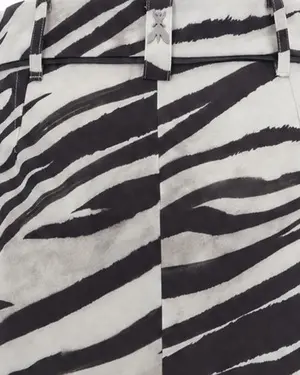 Patrizia Pepe Zebra-print Pencil Midi Skirt