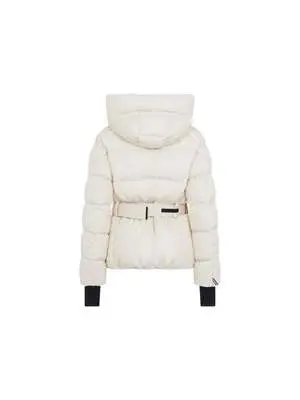 Moncler Bouquetin Belted Hooded Ski Jacket