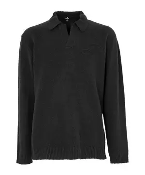 REPRESENT Notched Collar Knitted Top - No