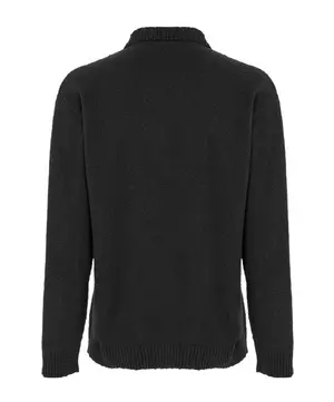 REPRESENT Notched Collar Knitted Top