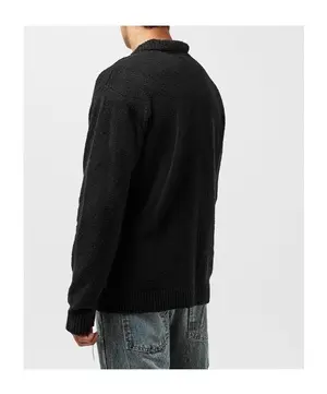 REPRESENT Notched Collar Knitted Top