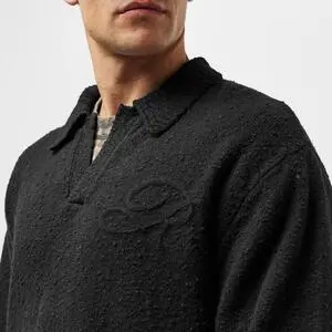 REPRESENT Notched Collar Knitted Top