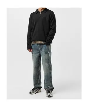 REPRESENT Notched Collar Knitted Top