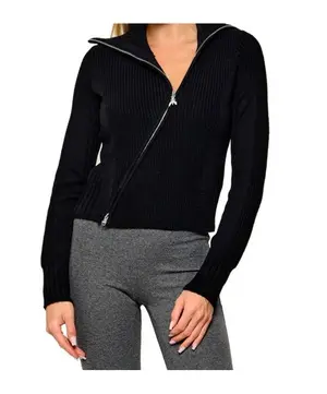 Patrizia Pepe Long-sleeve Zip-up Sweater