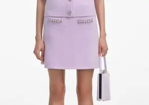 SELF-PORTRAIT Elastic-waist Skirt