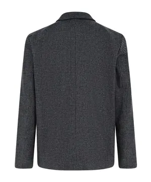 LARDINI Checked Button-up Jacket