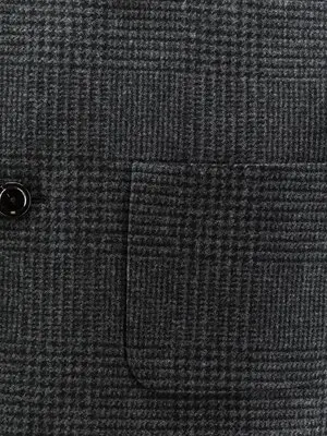 LARDINI Checked Button-up Jacket
