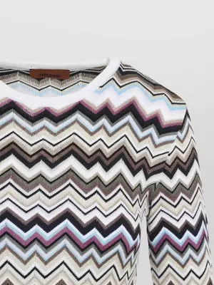Missoni Long Zigzag Knitted Dress