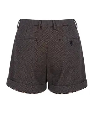 R13 Pleated Turn-up Shorts