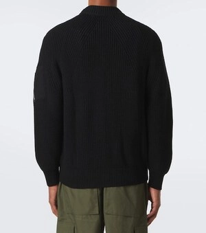 Comme Des Garçons Wool Zip-up Cardigan