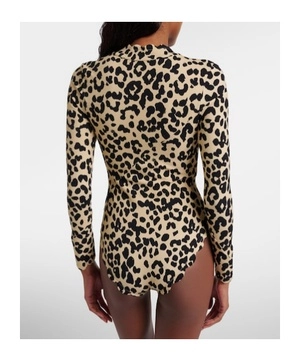 Marysia Leopard-print Rashguard Swimsuit