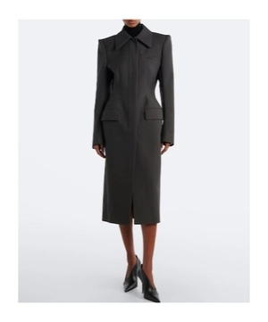MUGLER Simple Wool Coat