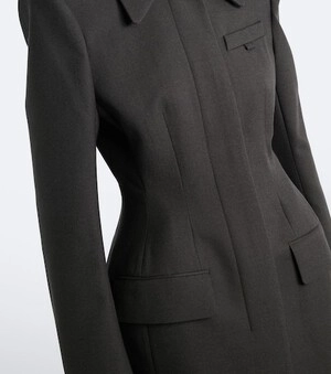 MUGLER Simple Wool Coat