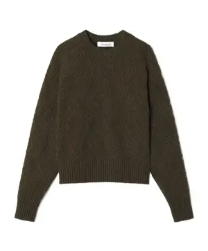LANVIN Cable-knit Wool Sweater - Ebony