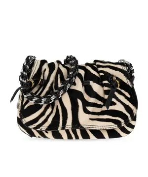Isabel Marant Étoile Bolton Xs Pleated Shoulder Bag - Black