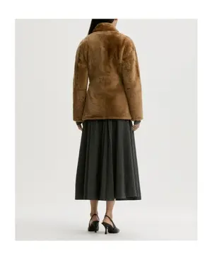BY MALENE BIRGER Shearling Button-front Jacket