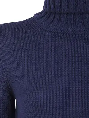 BASERANGE Base Ribbed Turtleneck Knitted Sweater