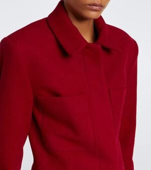 Tove Eton Wool And Cashmere Jacket - Red