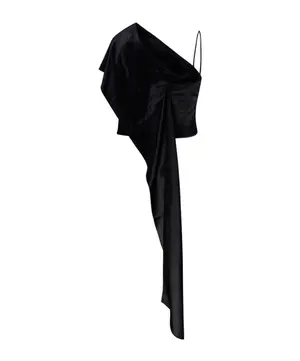FORTE_FORTE Asymmetric Draped Camisole