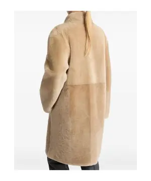 YVES SALOMON Long-sleeve Belted Coat