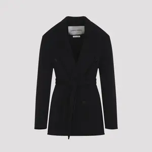 Alberta Ferretti Belted Double-breasted Coat