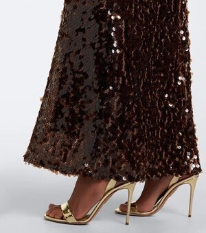 Christopher Esber High-neck Sleeveless Sequin Evening Dress