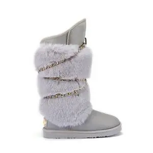 AUSTRALIA LUXE COLLECTIVE Atilla Tall Boots Ice Gray - Grey