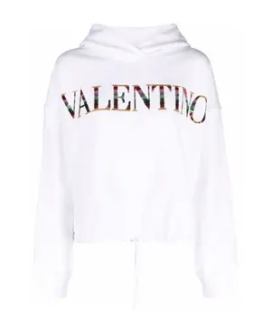 Valentino Garavani Logo Rope Hooded Sweater