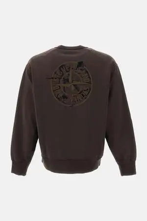 Stone Island Camo Compass Oversized Crewneck Sweatshirt