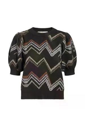 MARIE OLIVER Maddie Zigzag-knit Sweater