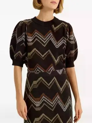 MARIE OLIVER Maddie Zigzag-knit Sweater