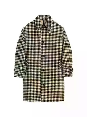 AMI Paris Houndstooth Wool Coat