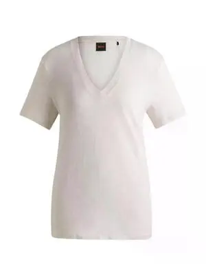 BOSS V-neck T-shirt - Neutrals
