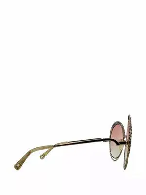 Chloé 2010s Carlina Twist Round Sunglasses