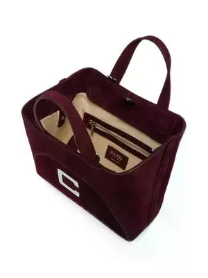 CAREL Clem Logo-plaque Suede Tote Bag
