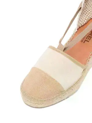 CAREL Parasol Lace-up Wedge Espadrilles