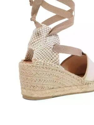 CAREL Parasol Lace-up Wedge Espadrilles