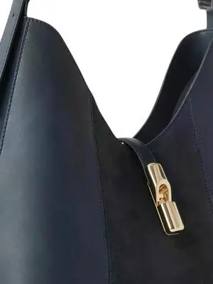 Furla Suede-panelled Shoulder Bag