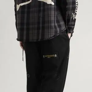 MASTERMIND WORLD Doodle Print Regular Easy Pants