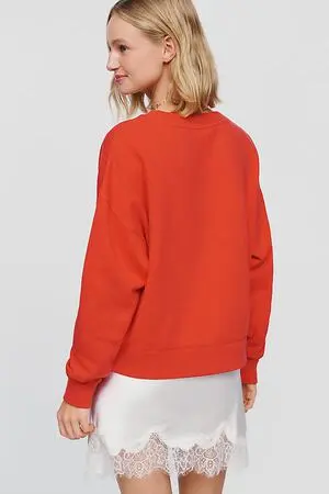 Anthropologie Maeve Merry 100% Cotton Graphic Sweatshirt