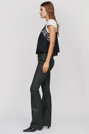 DL1961 Milano Low Rise Slim Bootcut Wax Coated Jeans