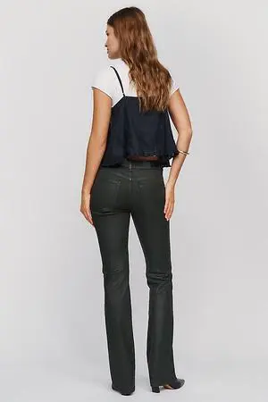 DL1961 Milano Low Rise Slim Bootcut Wax Coated Jeans