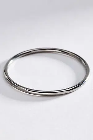 Anthropologie Water Resistant Th Bangle Bracelet - Silver