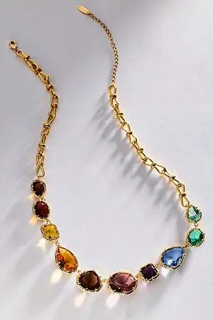 Anthropologie Prong Statement Necklace Multi