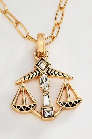 Anthropologie Zodiac Charm Necklace Libra