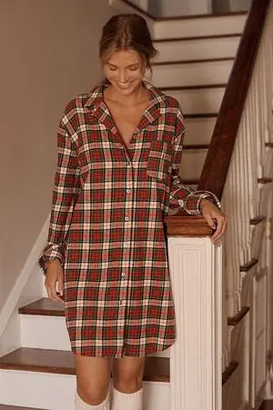 Polo Ralph Lauren Camp Collar 100% Cotton Sleep Dress