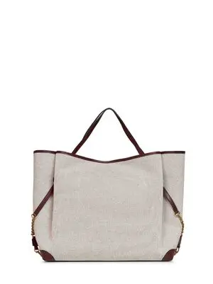 Chloé Crafty Brown Large Clover Shoulder Bag