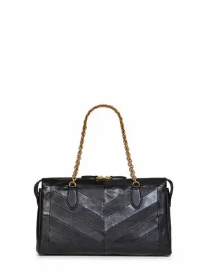 Valentino Garavani Black Panthea Shoulder Bag