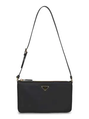 Prada Accessori Pelletteria Black Pouch With Shoulder Strap - Multicolor