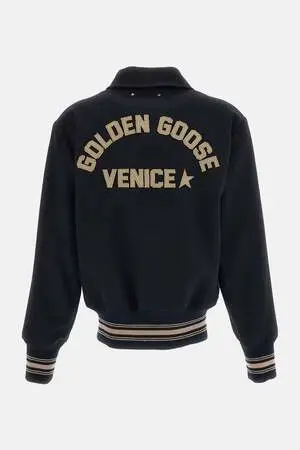GOLDEN GOOSE Journey W's Slim Bomber Jacket Ria Textured Wv - Multicolor